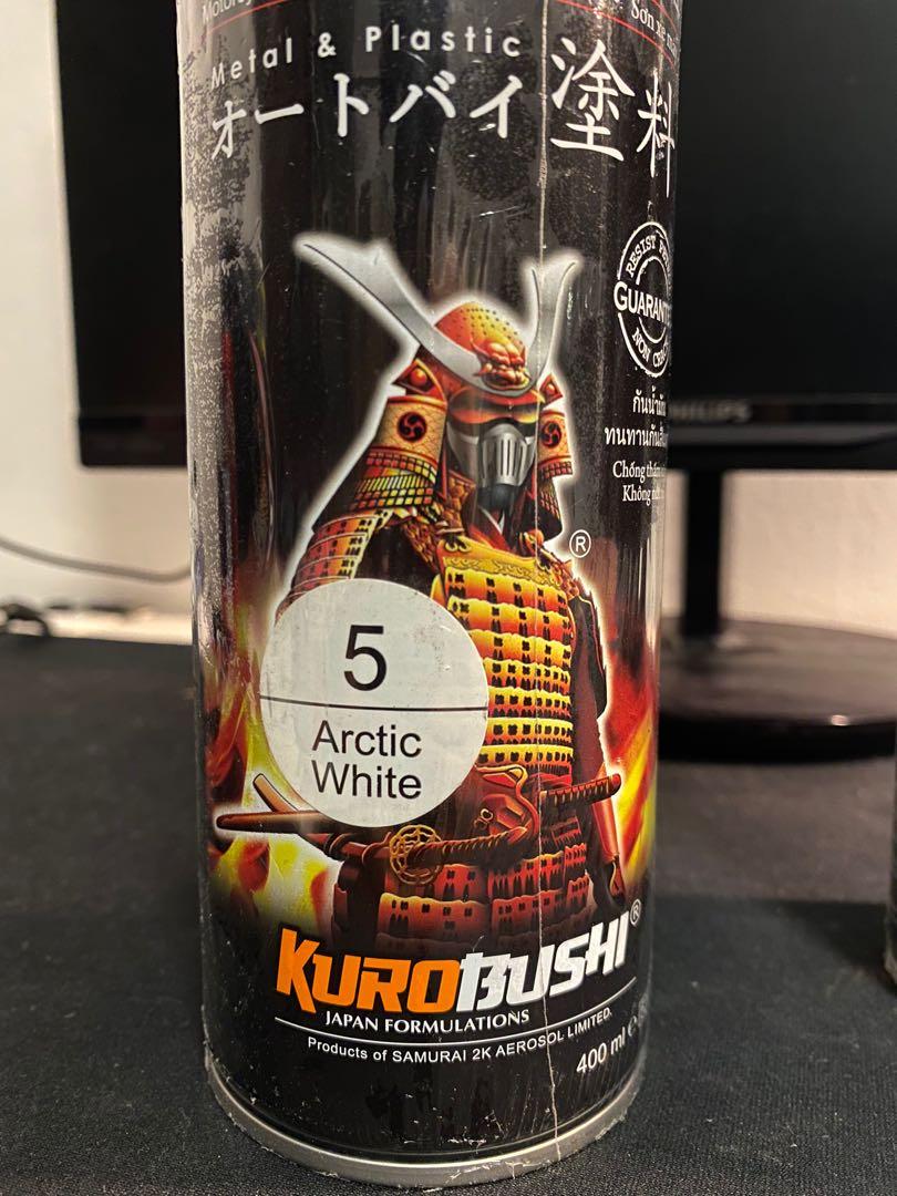 Kurobushi Arctic White Samurai Spray, Motorcycles, Motorcycle Accessories on Carousell