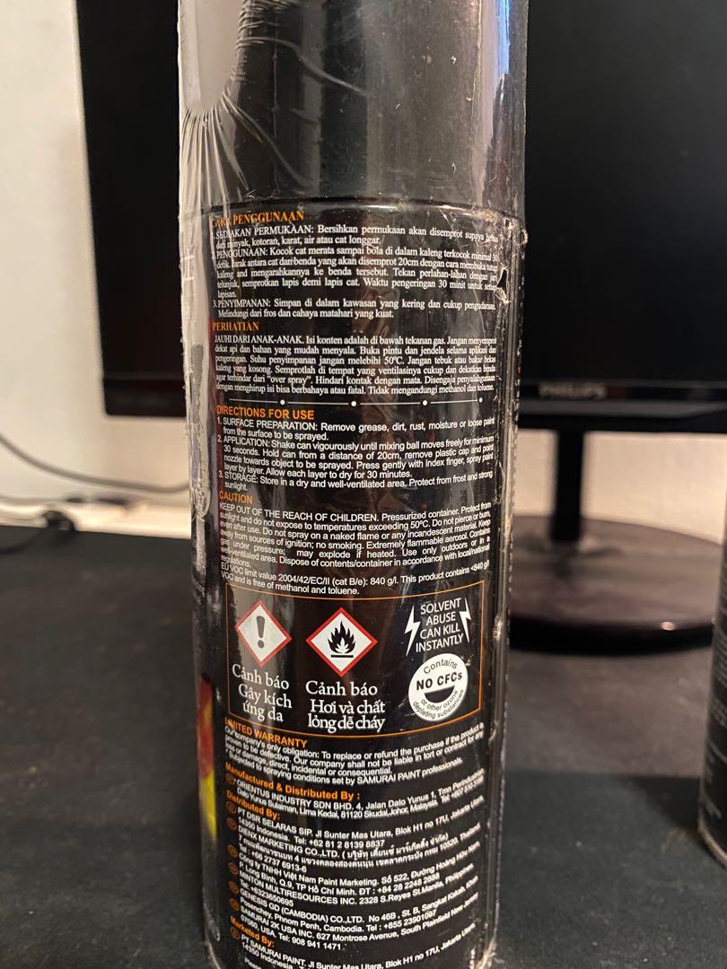 Kurobushi Arctic White Samurai Spray, Motorcycles, Motorcycle Accessories on Carousell