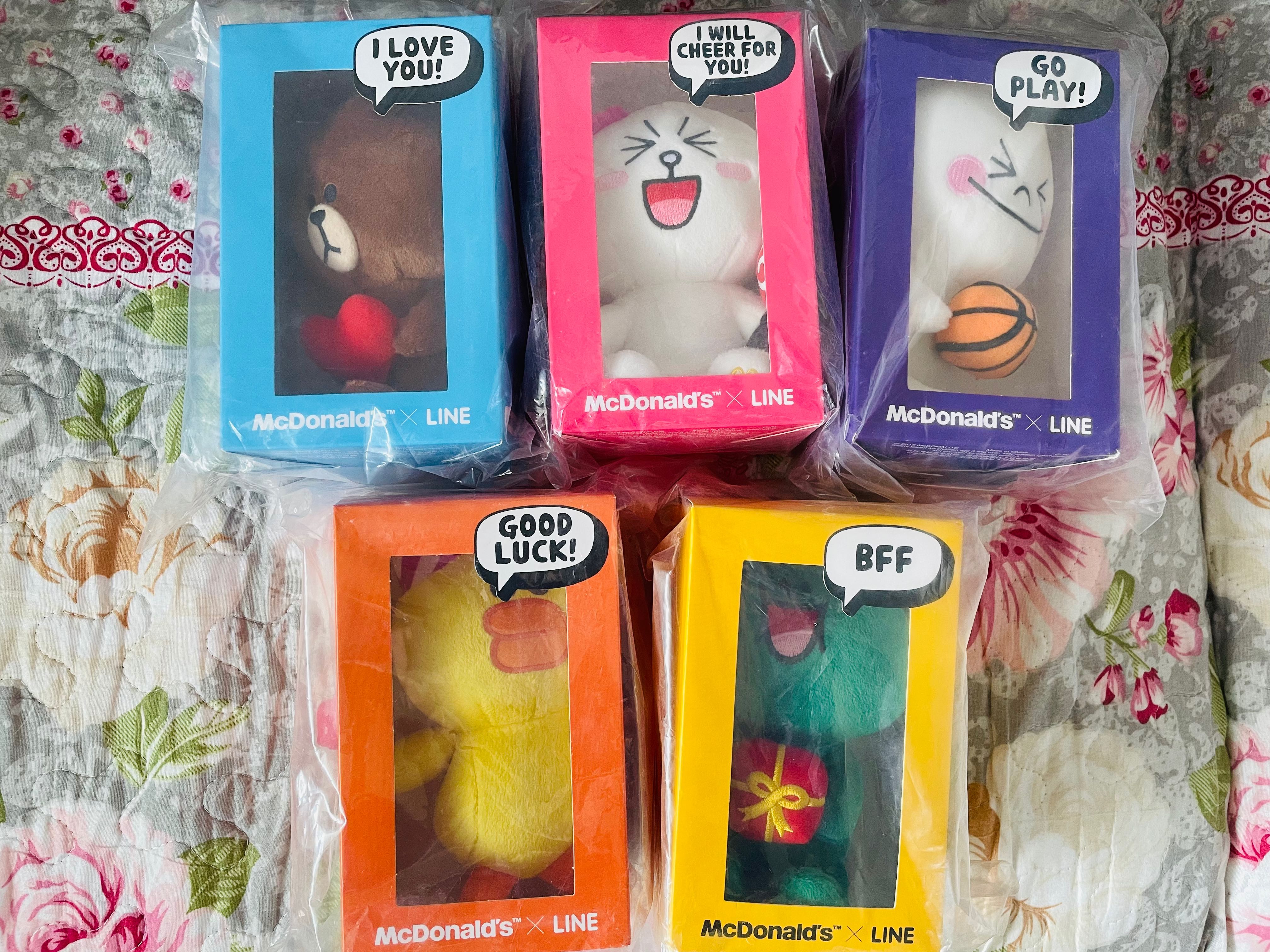 LINE Friends Soft Toys (Set of 5), Hobbies & Toys, Toys & Games on ...