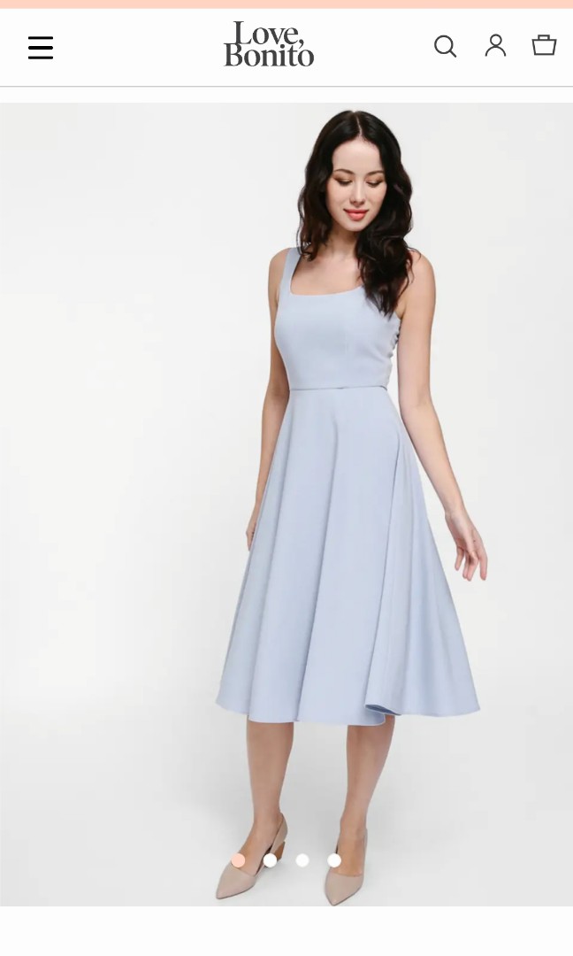 Lovebonito Aldren A-line Midi Dress, Women's Fashion, Dresses & Sets, Dresses on Carousell