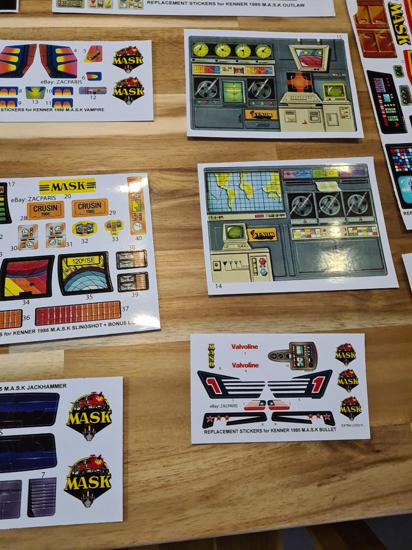 MASK Kenner Stickers Restore, Hobbies & Toys, Memorabilia ...