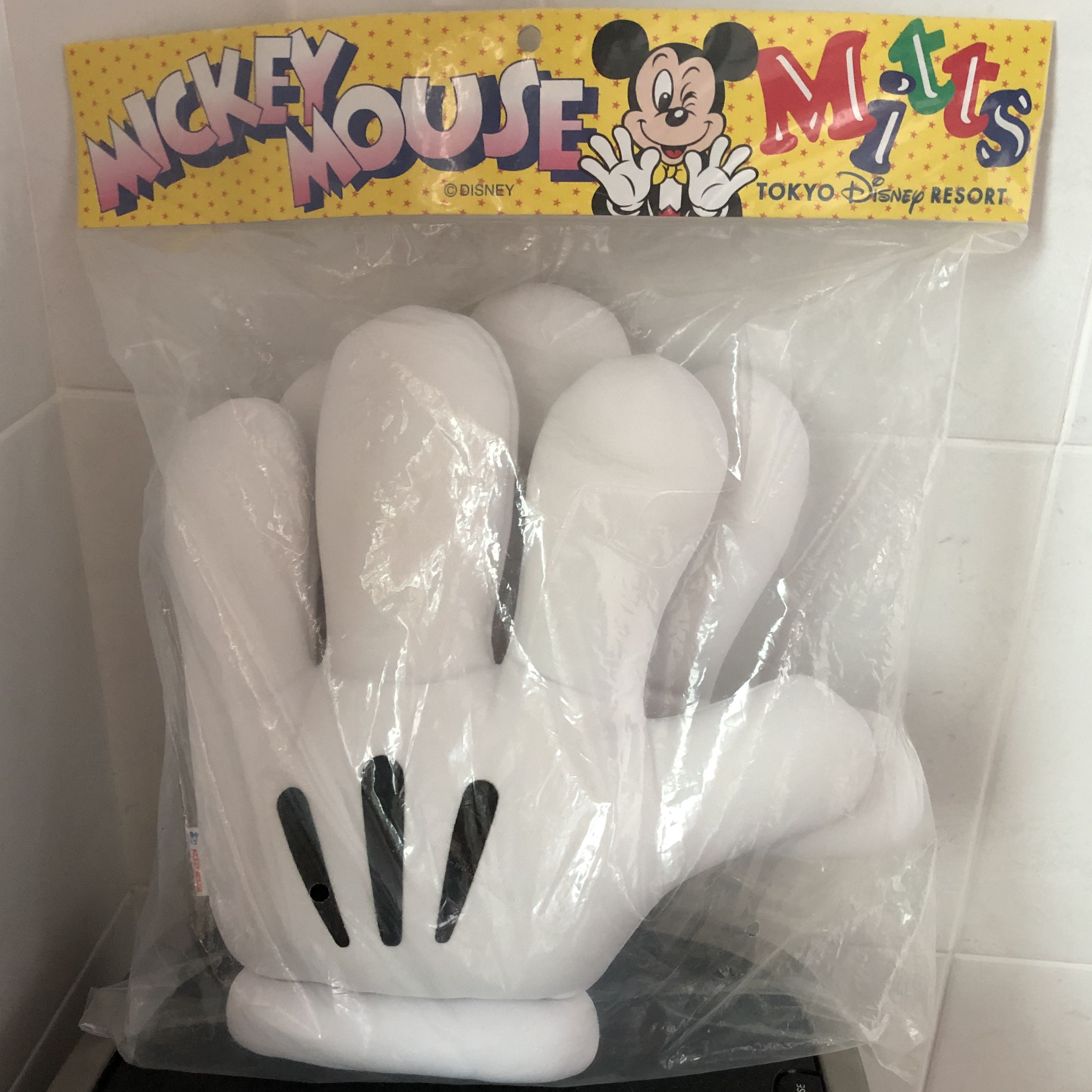 Mickey Mouse Mitts Original Giant size from Tokyo Disneyland Disney ...