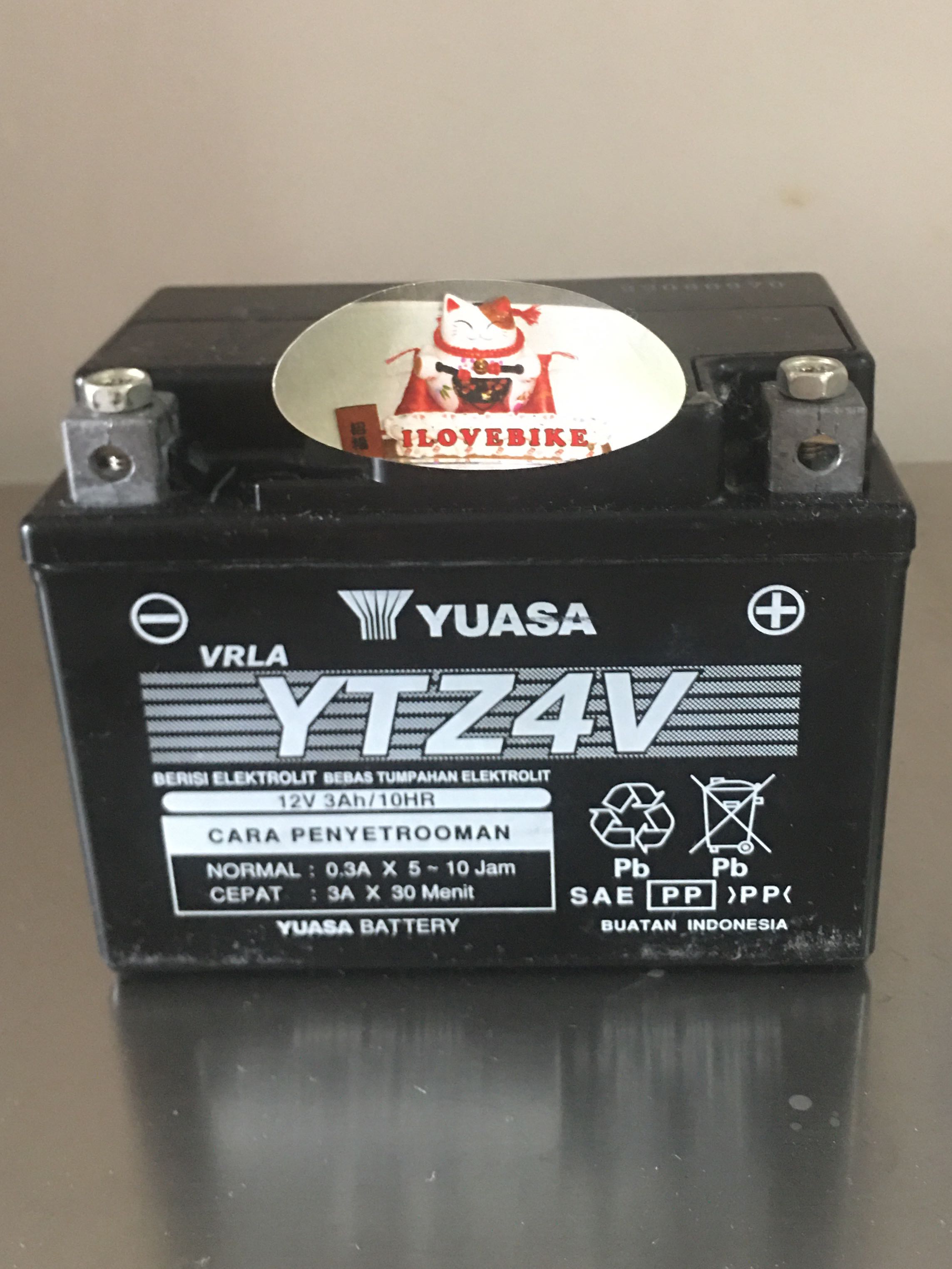 Motorcycle Battery YTZ4V Yuasa VRLA, Motorcycles, Motorcycle ...