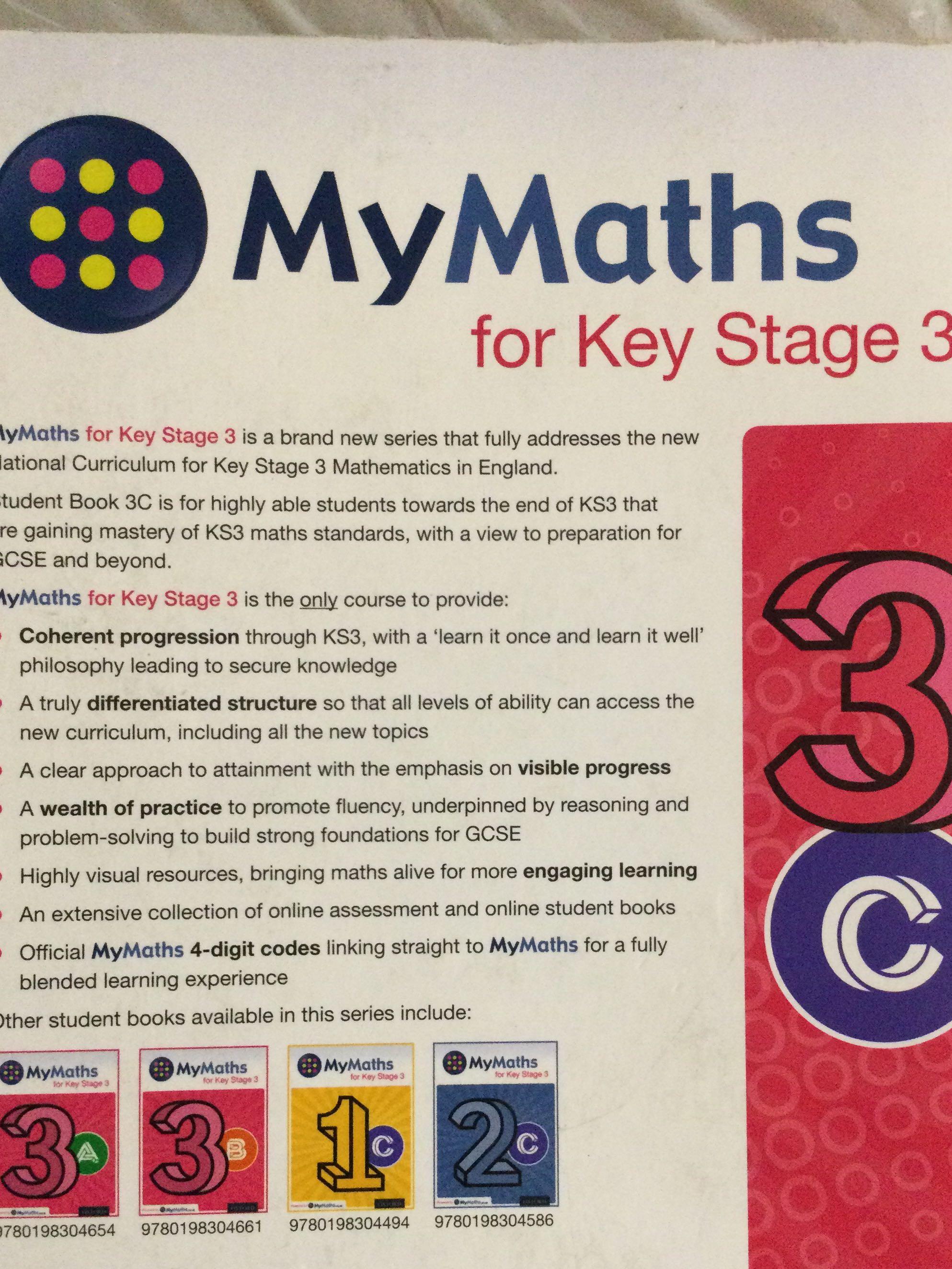 MyMaths for Key Stage 3 : Student Textbook 3C, 興趣及遊戲, 書本 & 文具, 教科書 ...