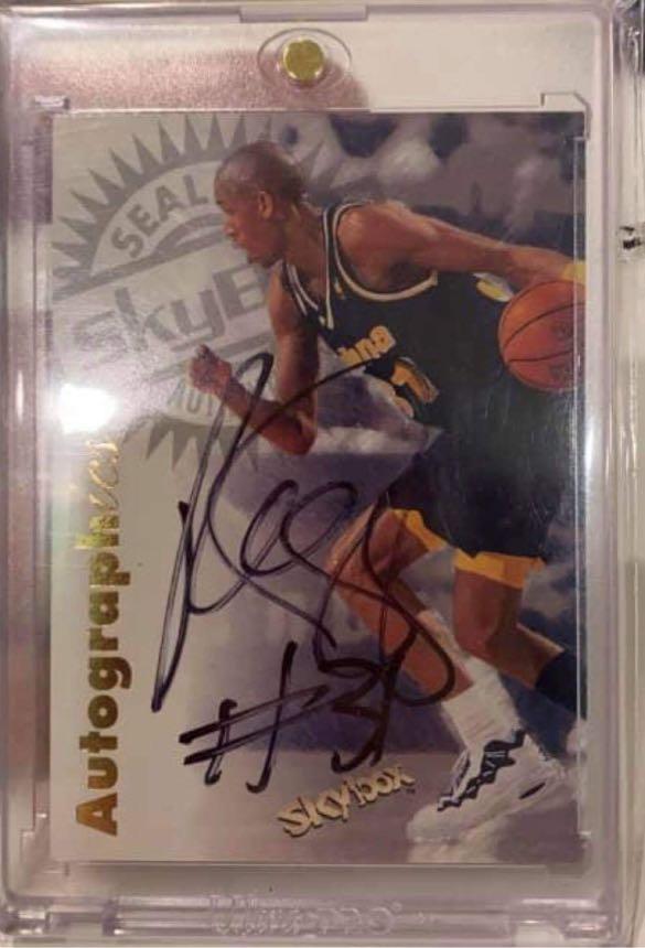 Nba Card Skybox Reggie Miller autograph auto Rare, 興趣及遊戲, 收藏品及紀念品, 明星周邊 ...