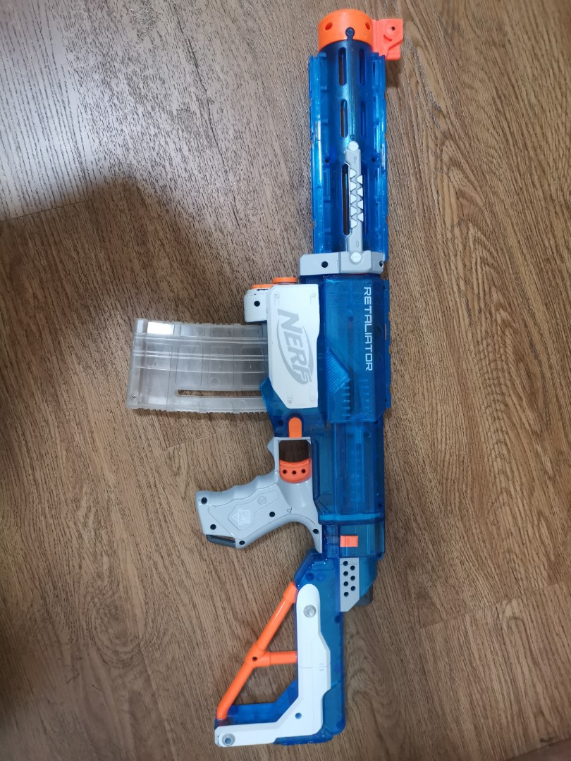 Modded Nerf ice Retaliator short dart, Hobbies & Toys, Toys & Games on ...