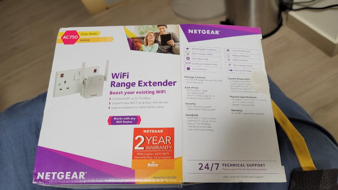 Netgear AC 750 WIFI extender, Computers & Tech, Parts & Accessories ...