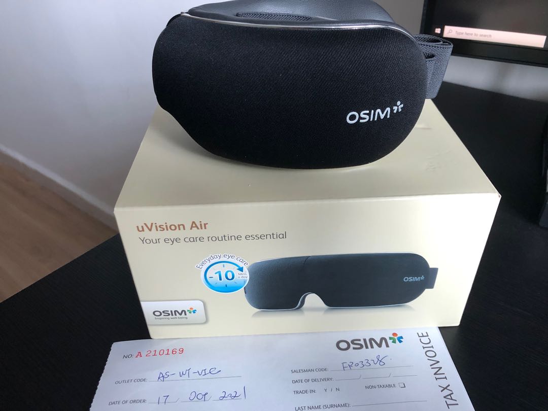 New OSIM uVision Air - Eye Massager, Health & Nutrition, Massage ...