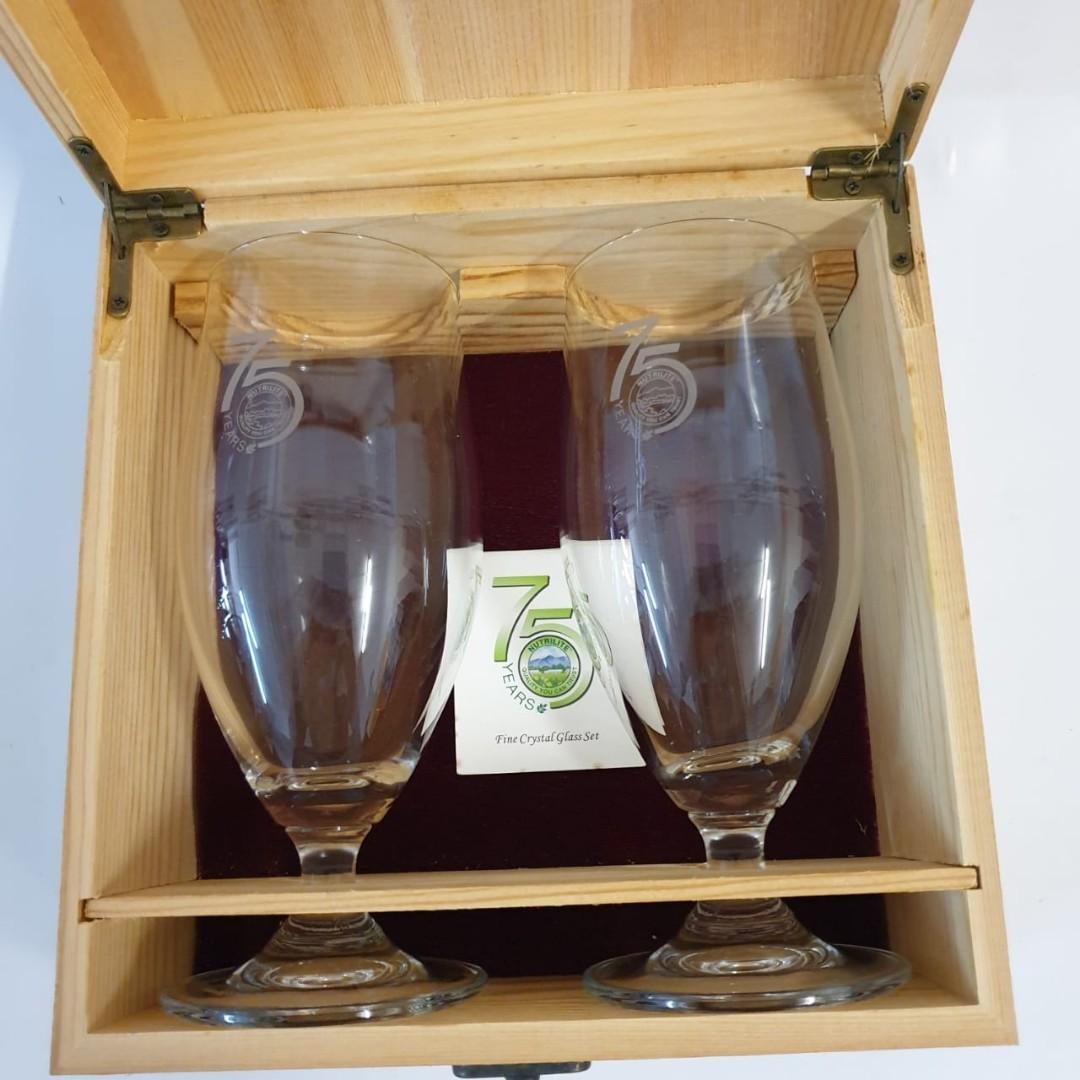 NUTRILITE Crystal Glass 75th Anniversary Set, Furniture & Home Living ...