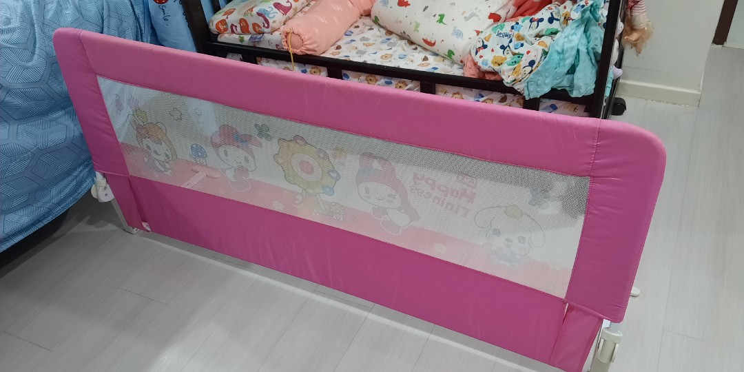 pink bed rail, Babies & Kids, Baby Nursery & Kids Furniture, Bed Guards ...