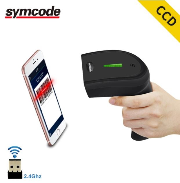 [PREORDER] Symcode CCD 2.4G Wireless Handheld Barcode Scanner Read 1D ...