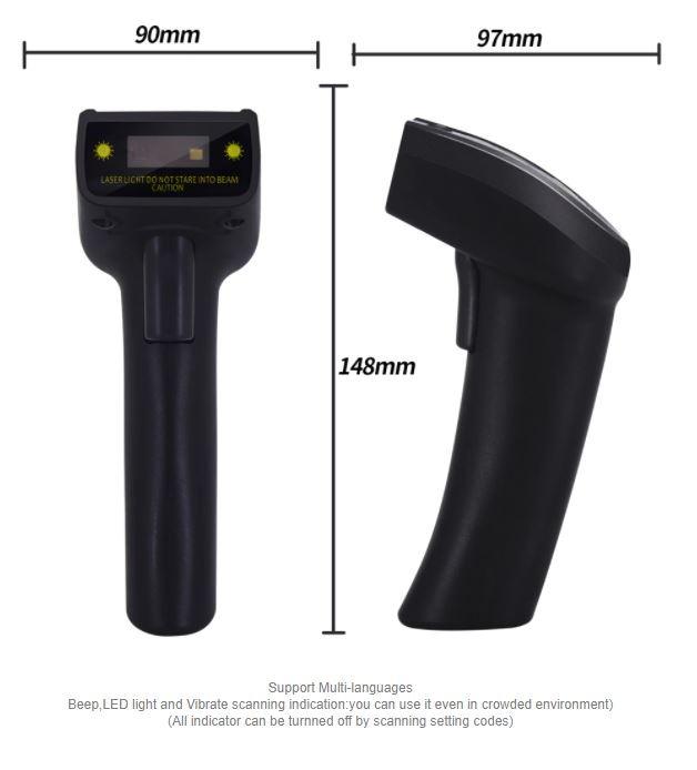 [PREORDER] Symcode CCD 2.4G Wireless Handheld Barcode Scanner Read 1D/2D Screen Code High ...