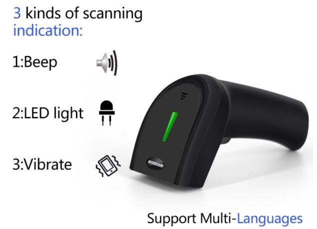 [PREORDER] Symcode CCD 2.4G Wireless Handheld Barcode Scanner Read 1D/2D Screen Code High ...