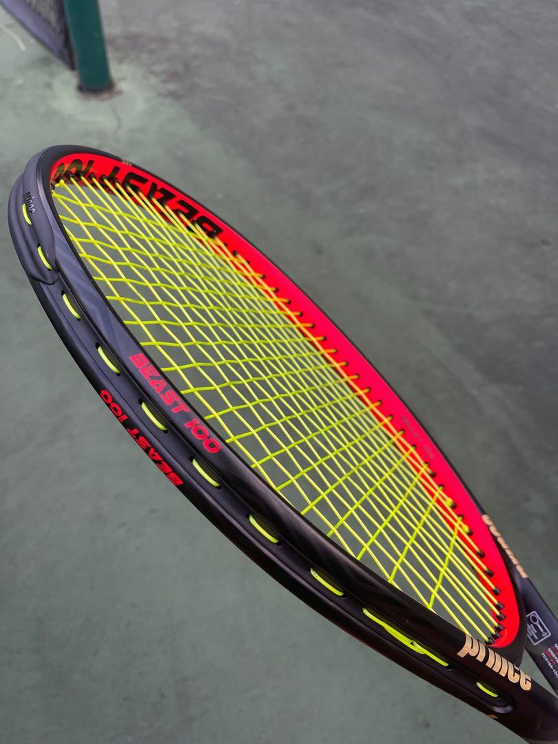 Prince Textreme Beast 100 Tennis Racquet, Sports Equipment, Sports ...