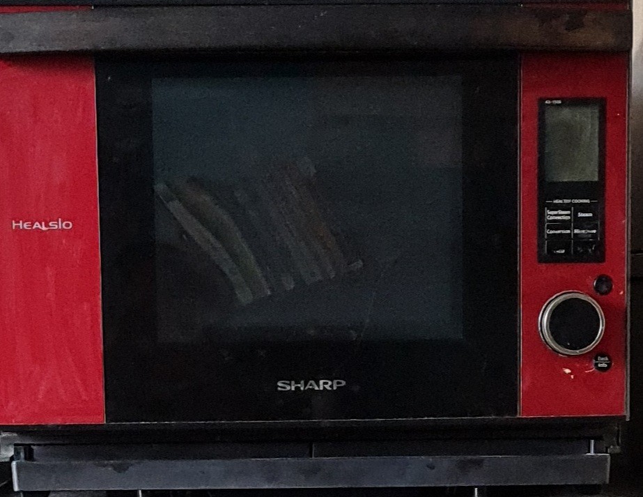 Red and black sharp steamer, convention oven, TV & Home Appliances ...