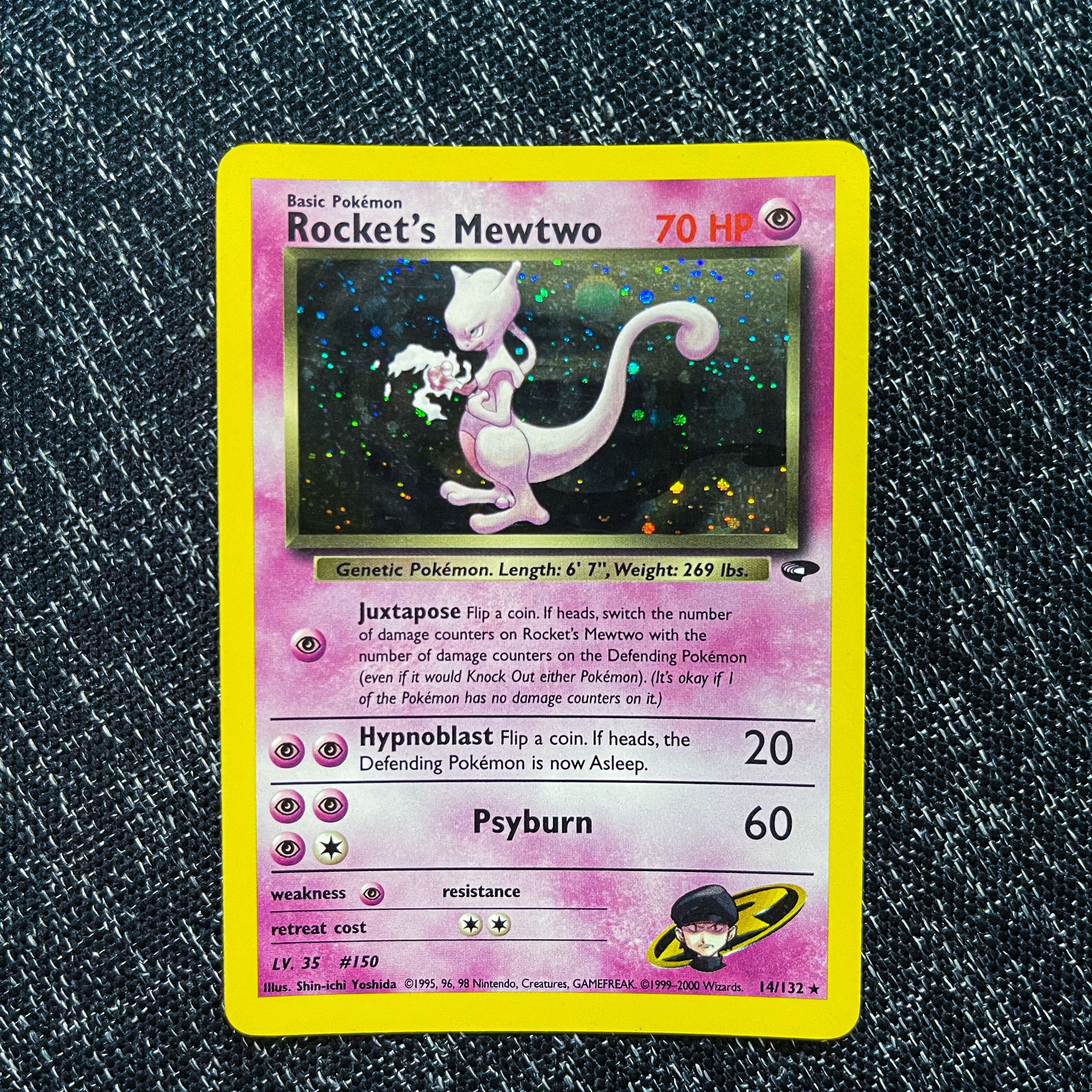 Rocket’s Mewtwo 14/132 Gym Challenge Unlimited Pokémon singles Pokemon ...