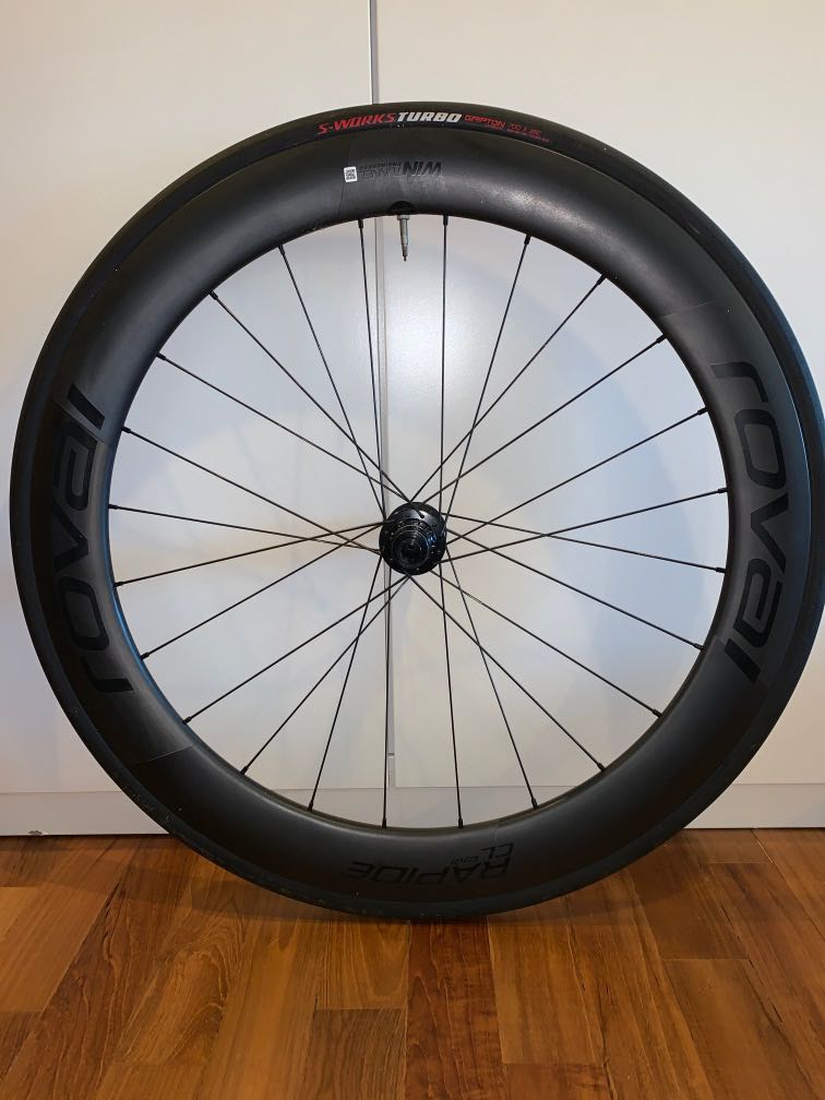 Roval Rapide CL 60 REAR Wheel, Sports Equipment, Bicycles & Parts ...
