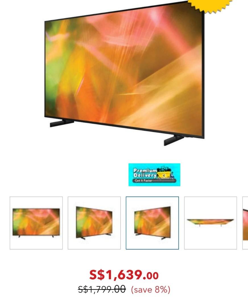 Samsung 55 inch au8000 smart tv, TV & Home Appliances, TV ...