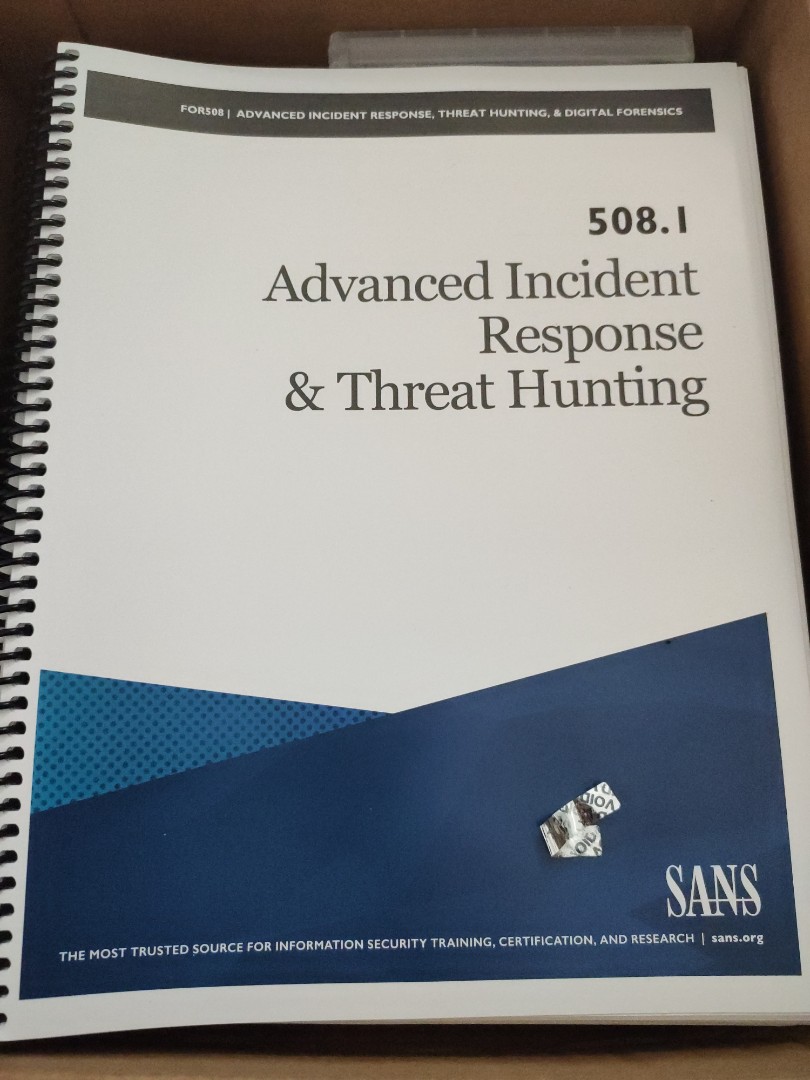 SANS FOR508 Course Materials, Hobbies & Toys, Books & Magazines ...