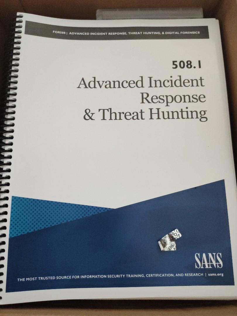 SANS FOR508 Course Materials, Hobbies & Toys, Books & Magazines ...
