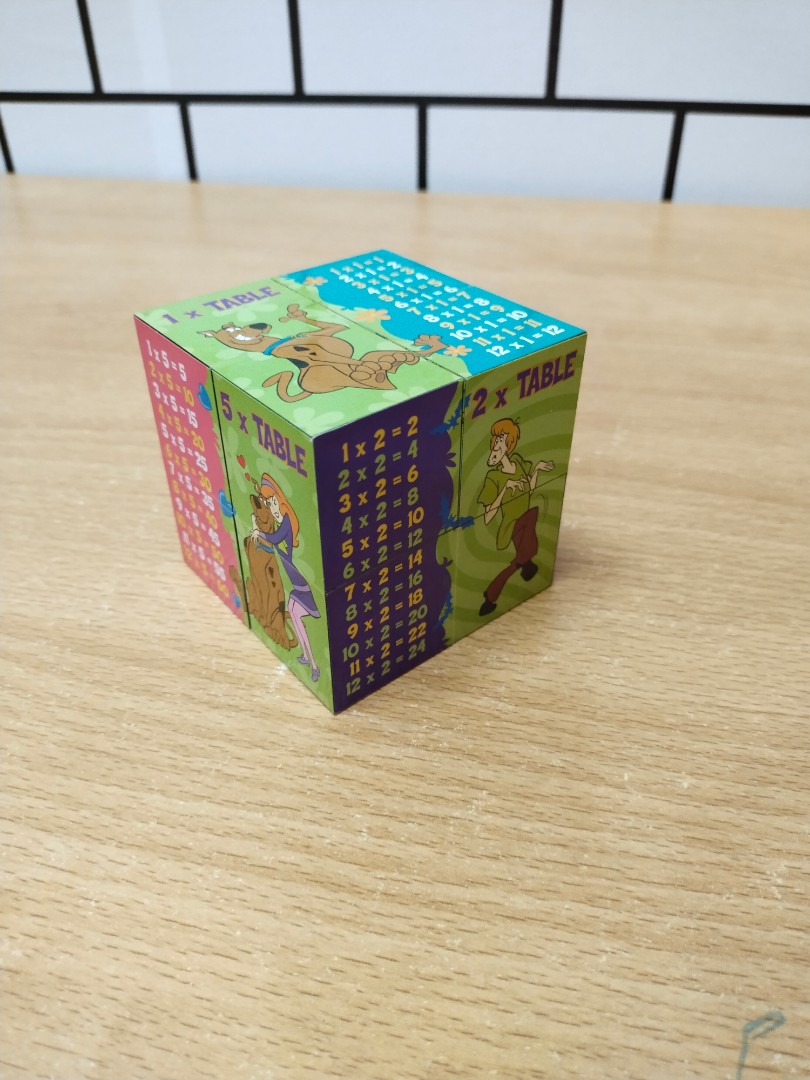 Scooby Doo! Times Table Cube, Hobbies & Toys, Toys & Games on Carousell
