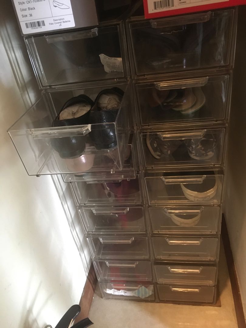 Transparent drawers acrylic, Furniture & Home Living, Home Improvement ...