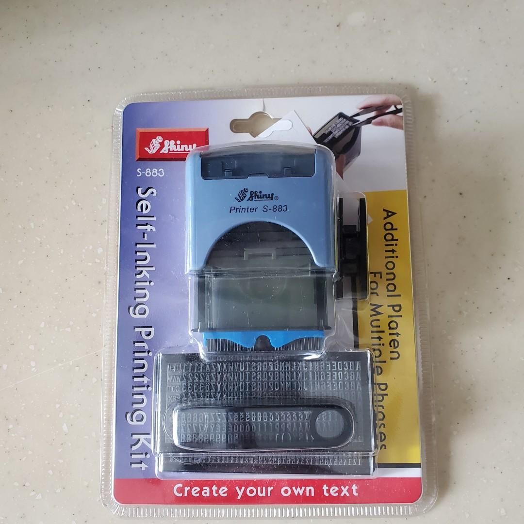 Self-inking Printing Kit, Hobbies & Toys, Stationery & Craft ...