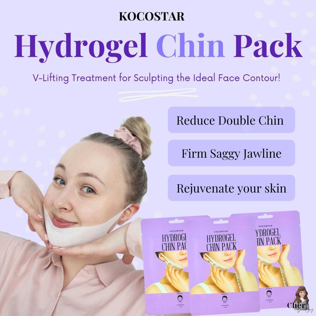 [SG SELLER] Kocostar V-Lift Hydrogel Chin Mask, Beauty & Personal Care ...