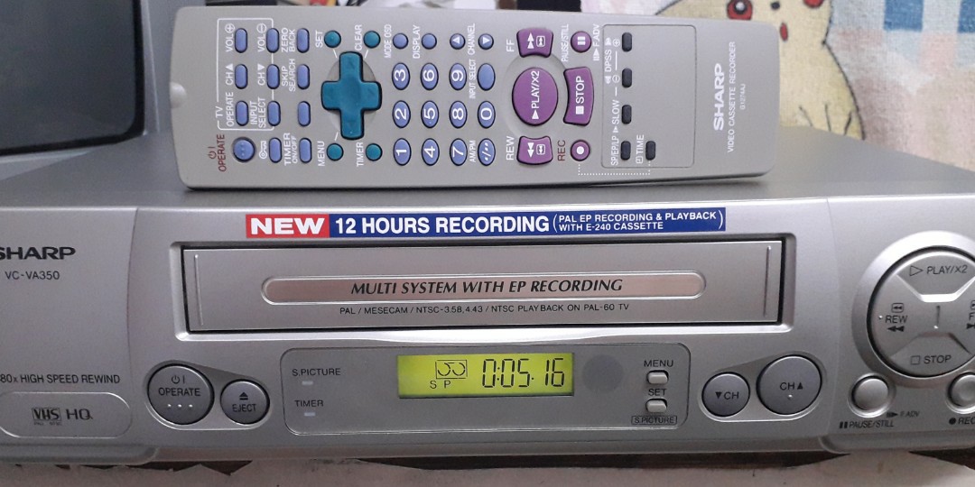 2 Sets of New Sharp VCR/VHS/Video Cassette Player/Recorder, Audio ...