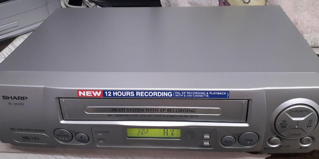 2 Sets of New Sharp VCR/VHS/Video Cassette Player/Recorder, Audio ...