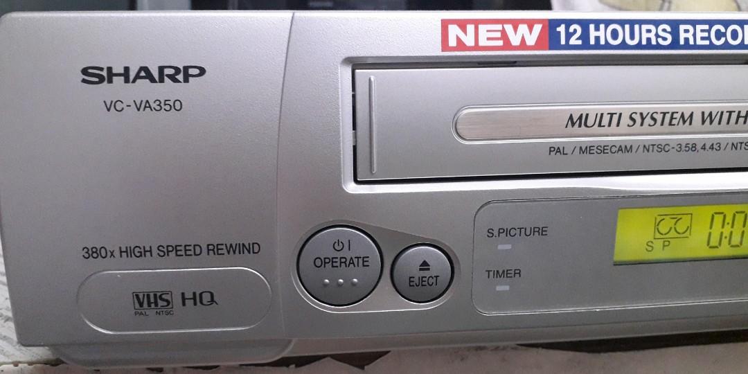 2 Sets of New Sharp VCR/VHS/Video Cassette Player/Recorder, Audio ...