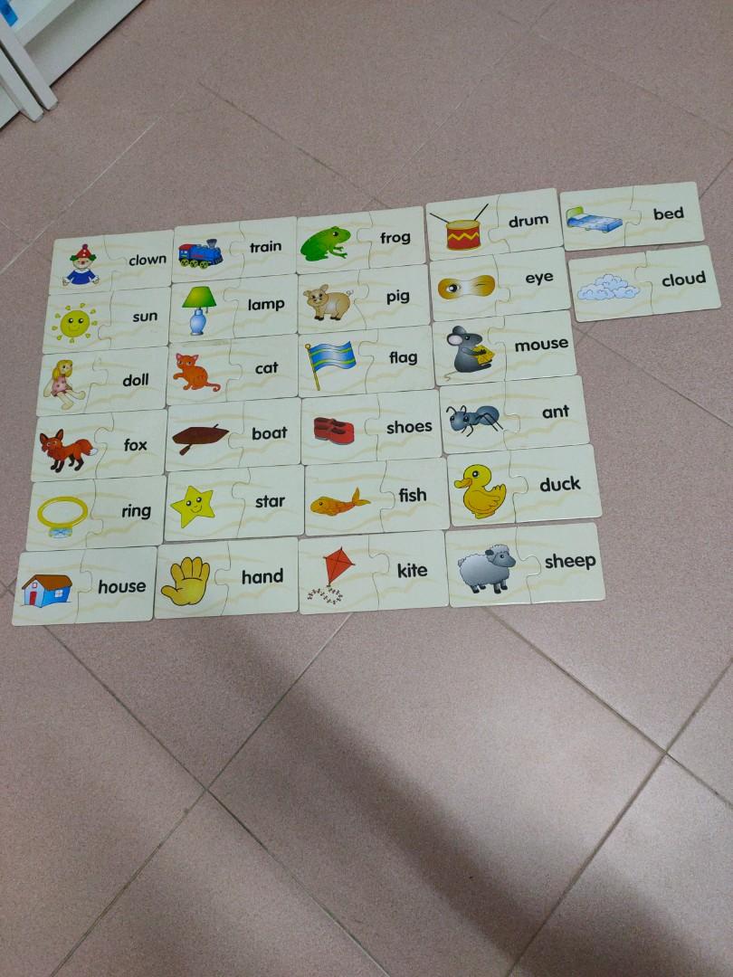 Simple Word Matching Puzzle, Hobbies & Toys, Toys & Games on Carousell