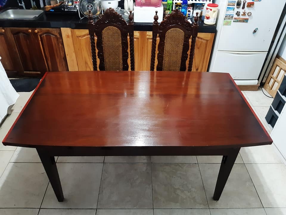 Solid Narra Antique Dining Table, Furniture & Home Living, Kitchenware ...
