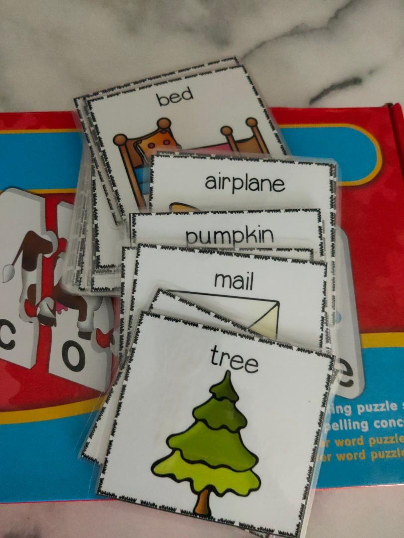 Spelling Jigsaw & Flashcard, Hobbies & Toys, Toys & Games on Carousell