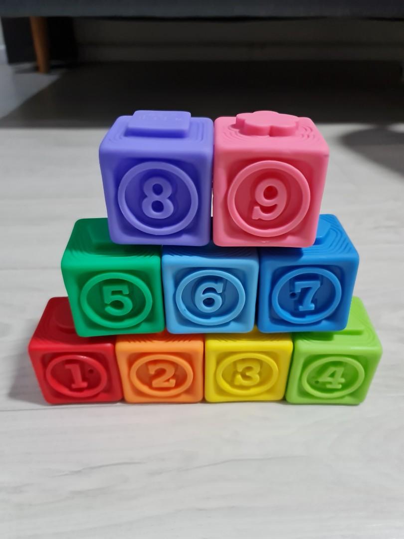 Bright Starts KaledioCubes 9 Stack & Squeeze Blocks, Babies & Kids ...
