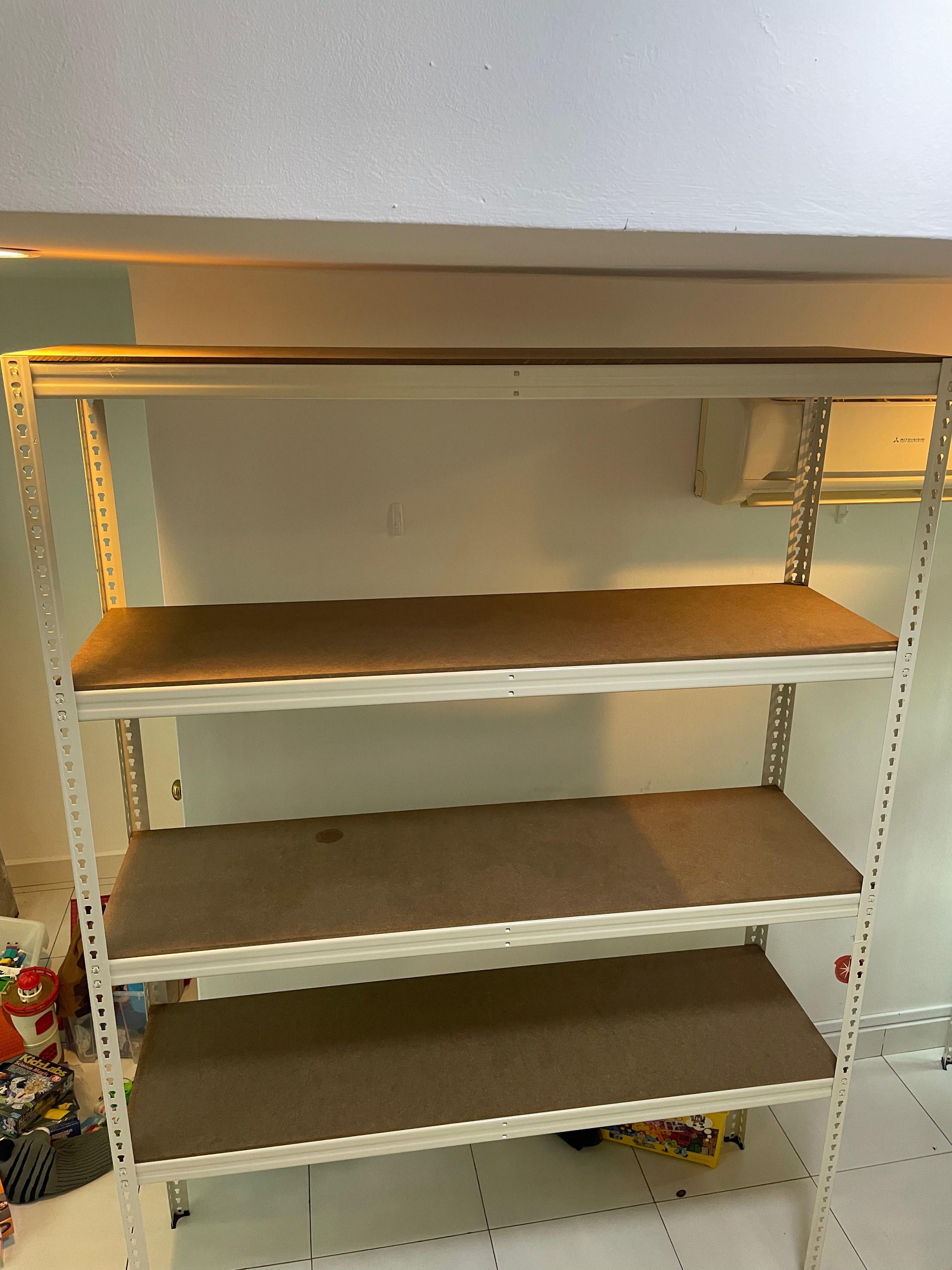 Stainless steel rack - 4 levels for indoor storage, Furniture & Home ...