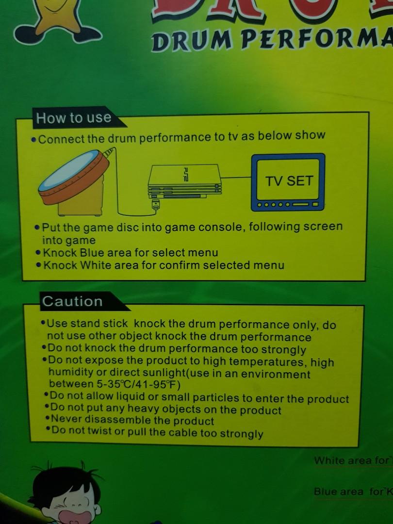 Taiko Drum Controller PS2, Video Gaming, Gaming Accessories ...