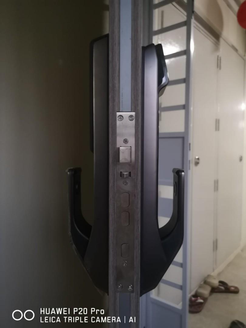 Tenon Smart Lock Bundle with Fire Rated Main Door and Mild steel gate ...