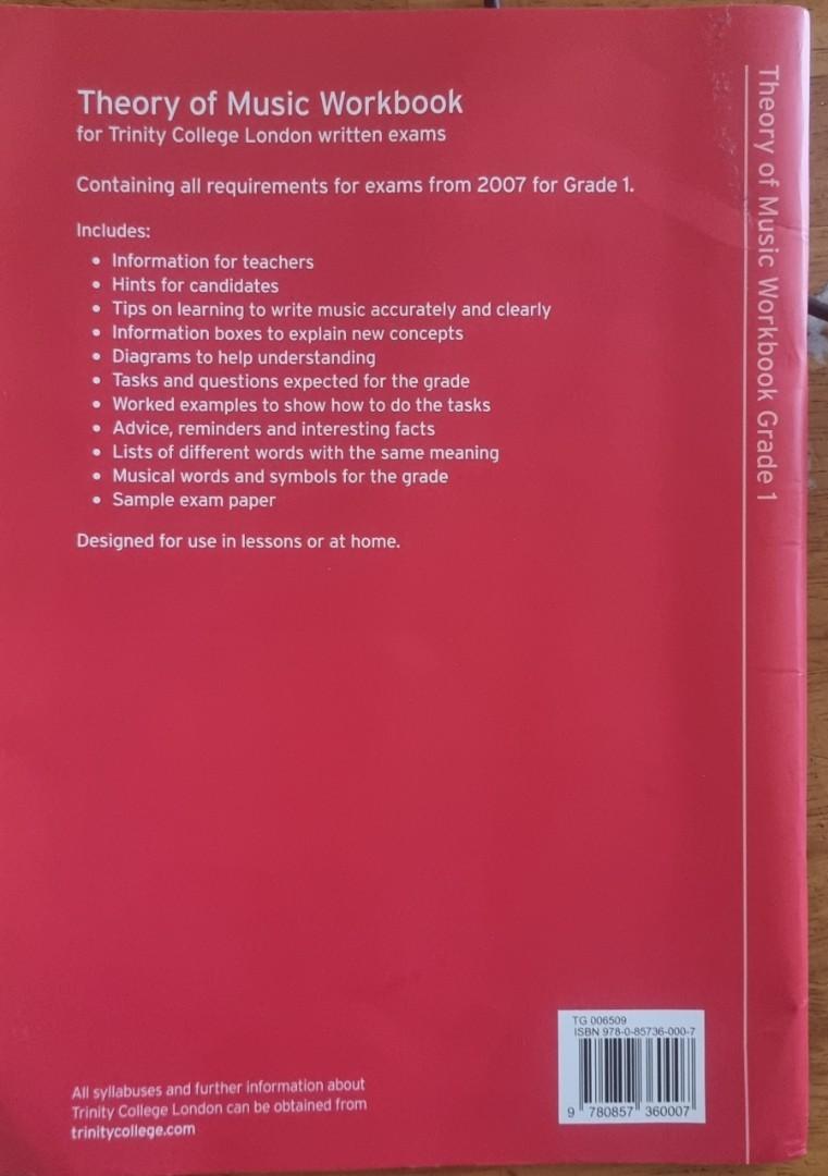 Theory of Music Workbook for Trinity College London written exams ...