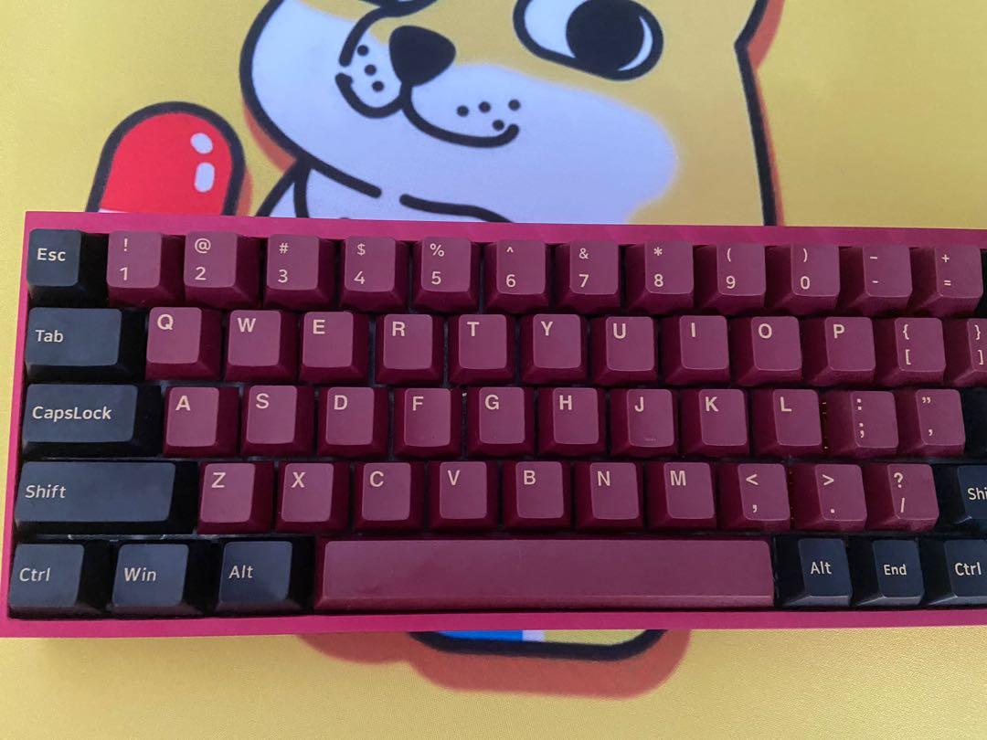 TOFU65 Burgundy Red, Computers & Tech, Parts & Accessories, Computer ...