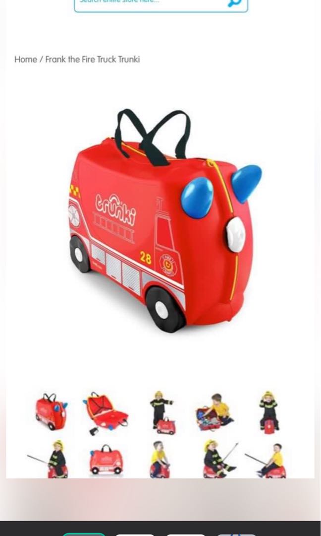 Trunki frank the fire truck, Babies & Kids, Going Out, Other Babies ...