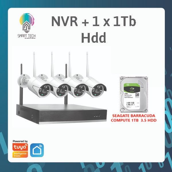 Tuya Smart 4 Channel CCTV NVR kit, Furniture & Home Living, Security ...