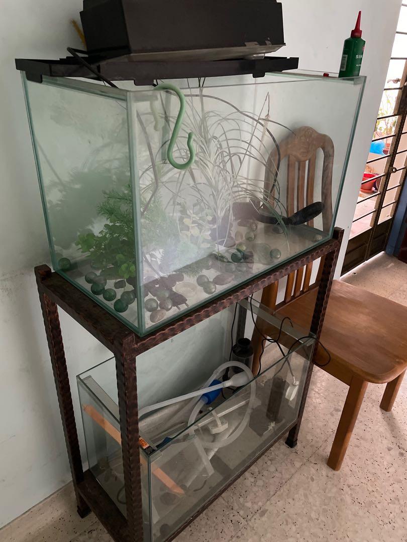 Used double fish tank for sale, Pet Supplies, Homes & Other Pet ...
