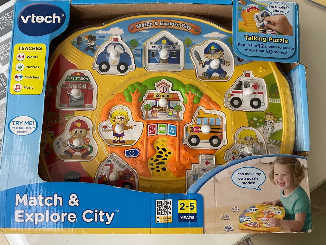Vtech Talking Puzzle, Babies & Kids, Infant Playtime on Carousell