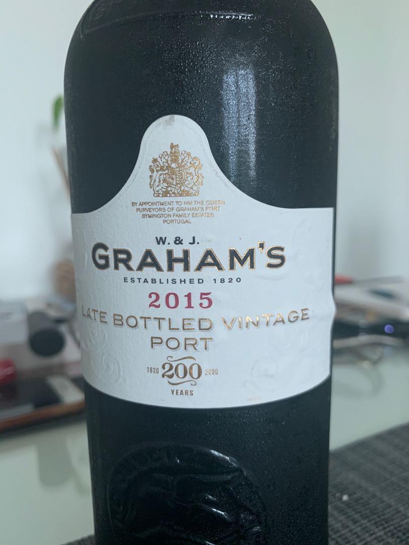 W&J Graham’s Late bottled vintage port wine, Food & Drinks, Beverages ...