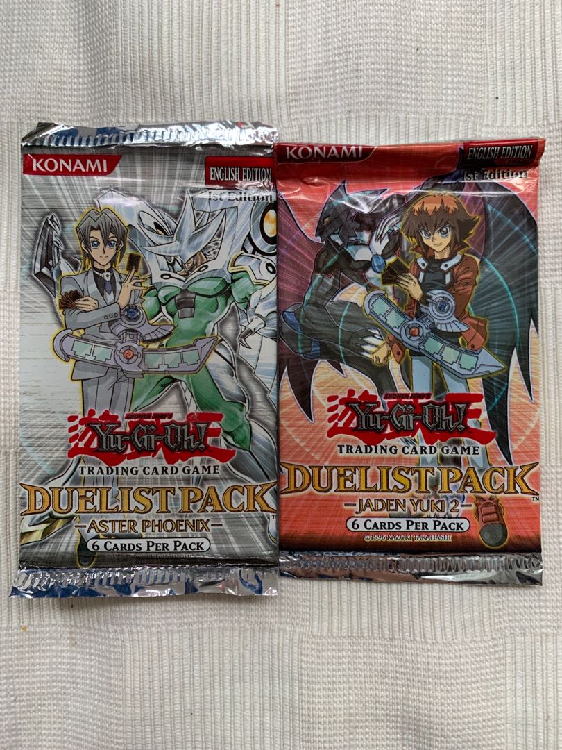 Yugioh Aster Phoenix & Jaden Yuki 2 English 1st Edition Duelist Packs ...