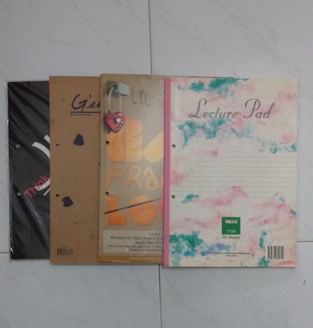 A4 Lecture pads /Note pads /Writing Materials, Hobbies & Toys ...
