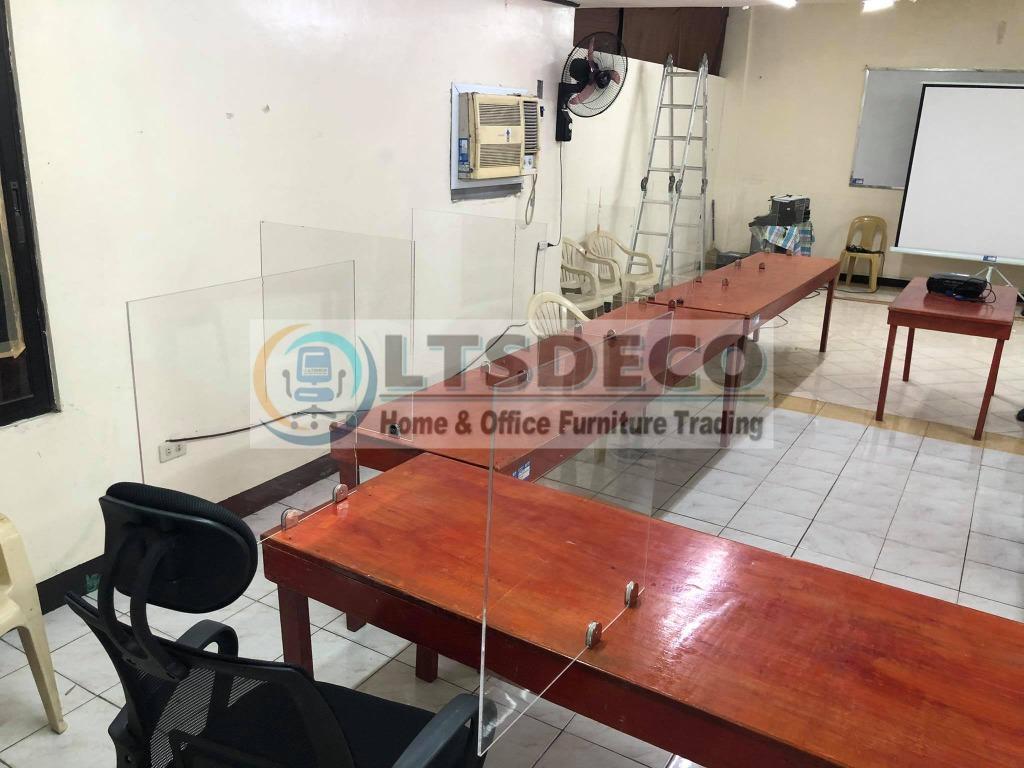 ACRYLIC BARRIER OFFICE PARTITION, Furniture & Home Living, Office ...