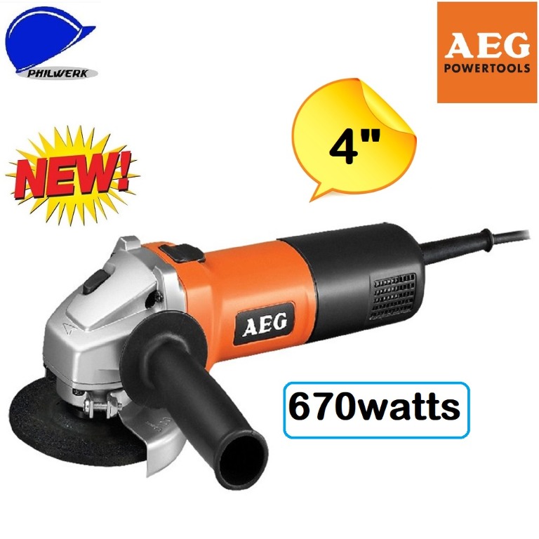 AEG Power Tools Angle Grinder 4" (WS6 100), Commercial & Industrial ...
