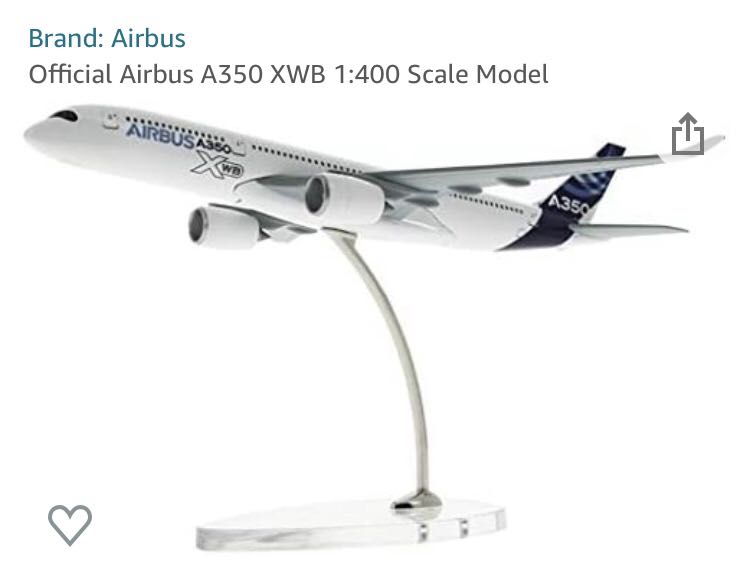 Airbus aircraft model A350, Hobbies & Toys, Toys & Games on Carousell